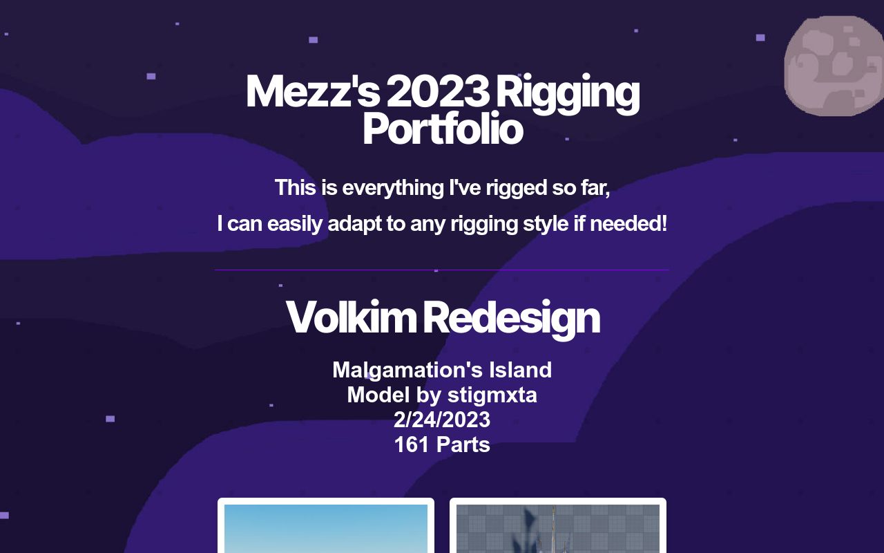 Mezz's 2023 Rigging Portfolio